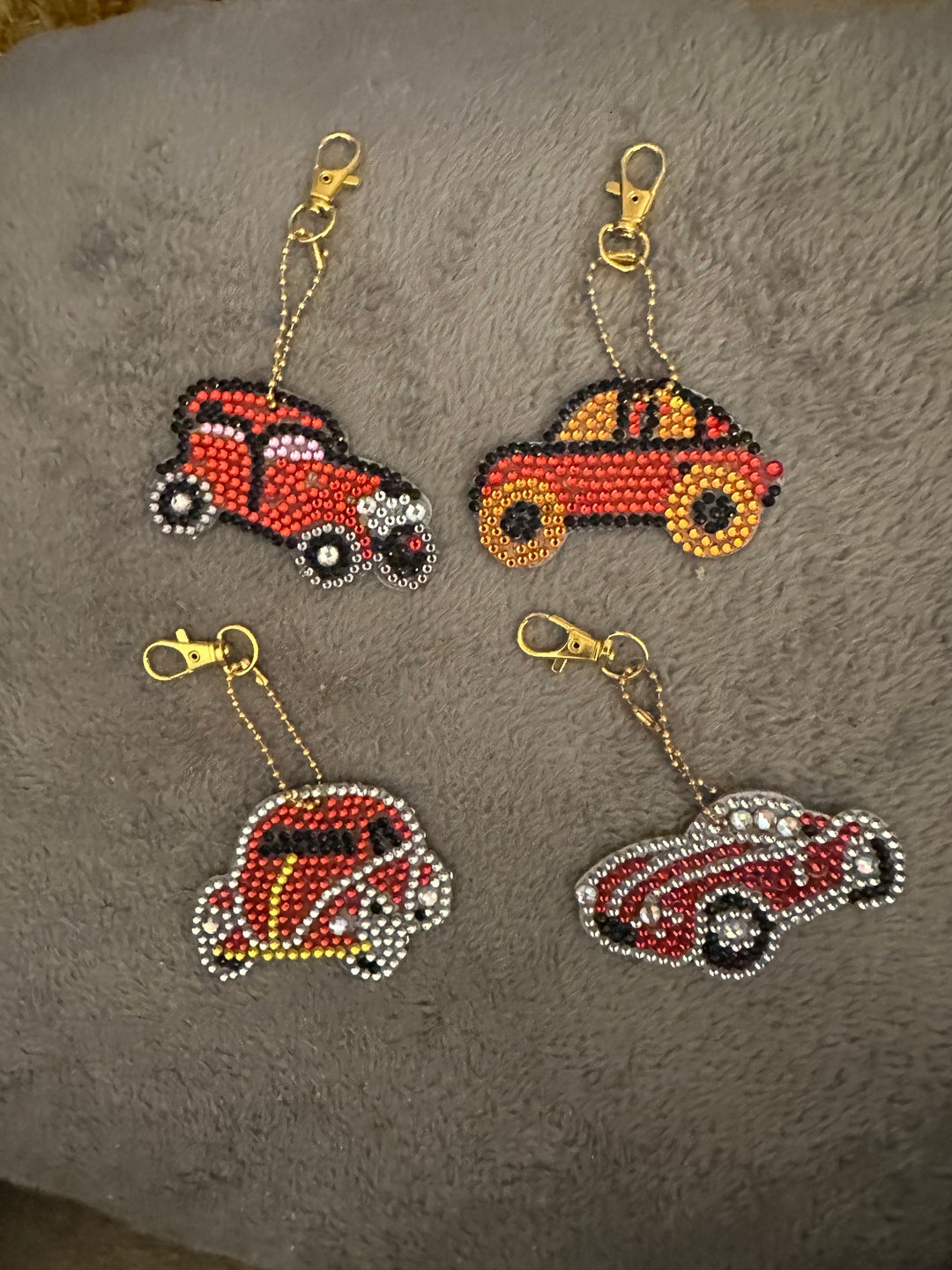 Cars Diamond Painting Keyrings - Etsy