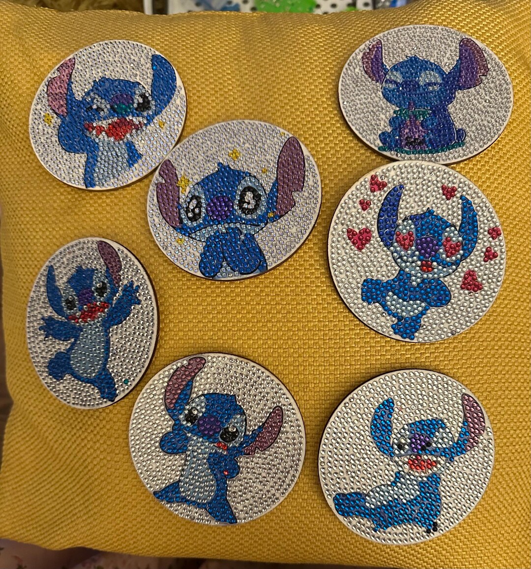 Stitch Coasters - Etsy