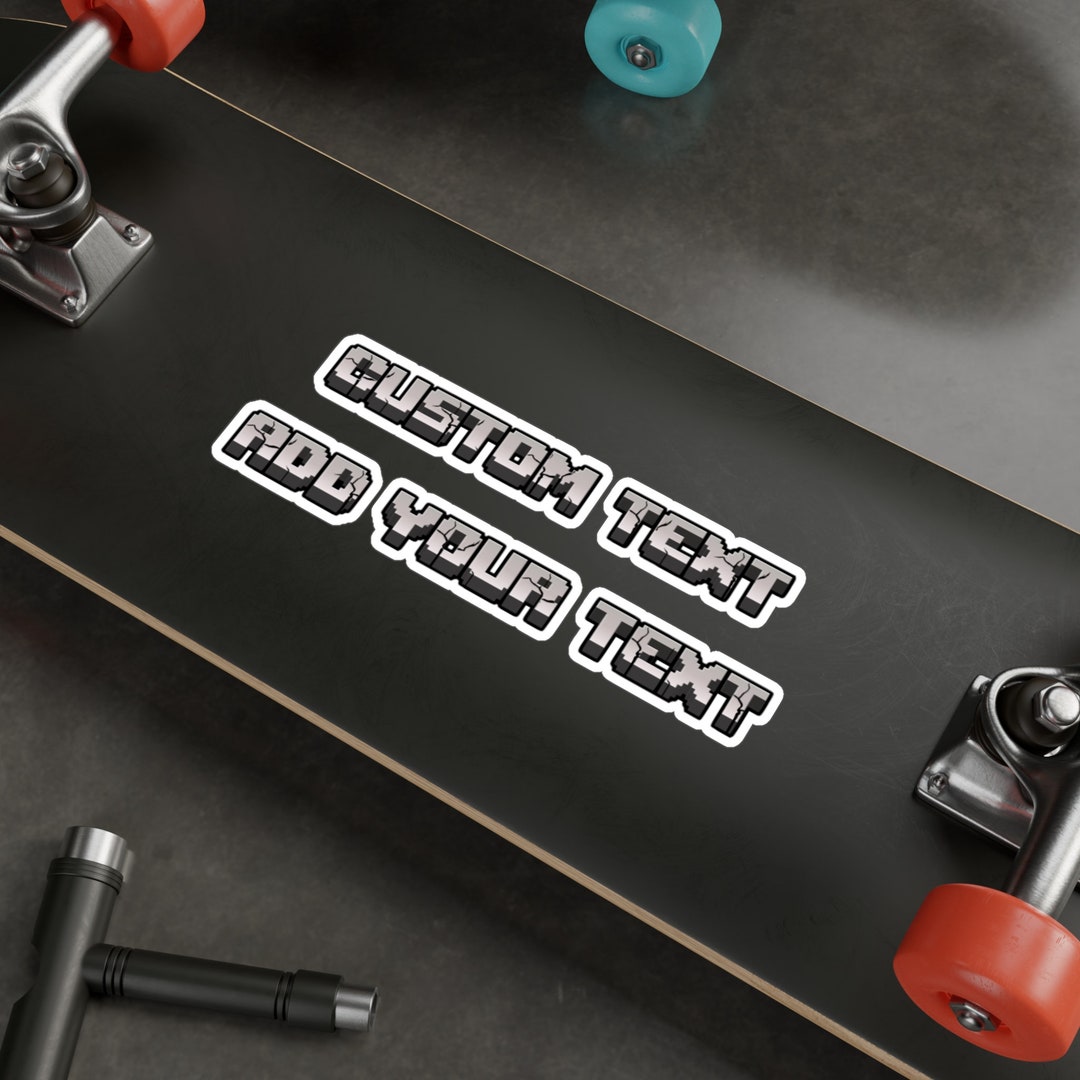 Custom Minecraft 3D Text Sticker, Custom Name Minecraft Graffiti ...