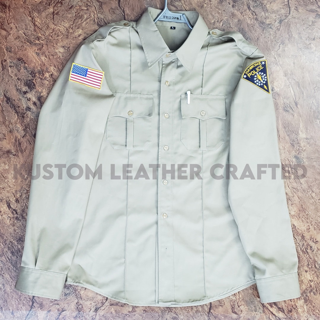 Stranger Things Hawkins Police Work Shirt - Etsy