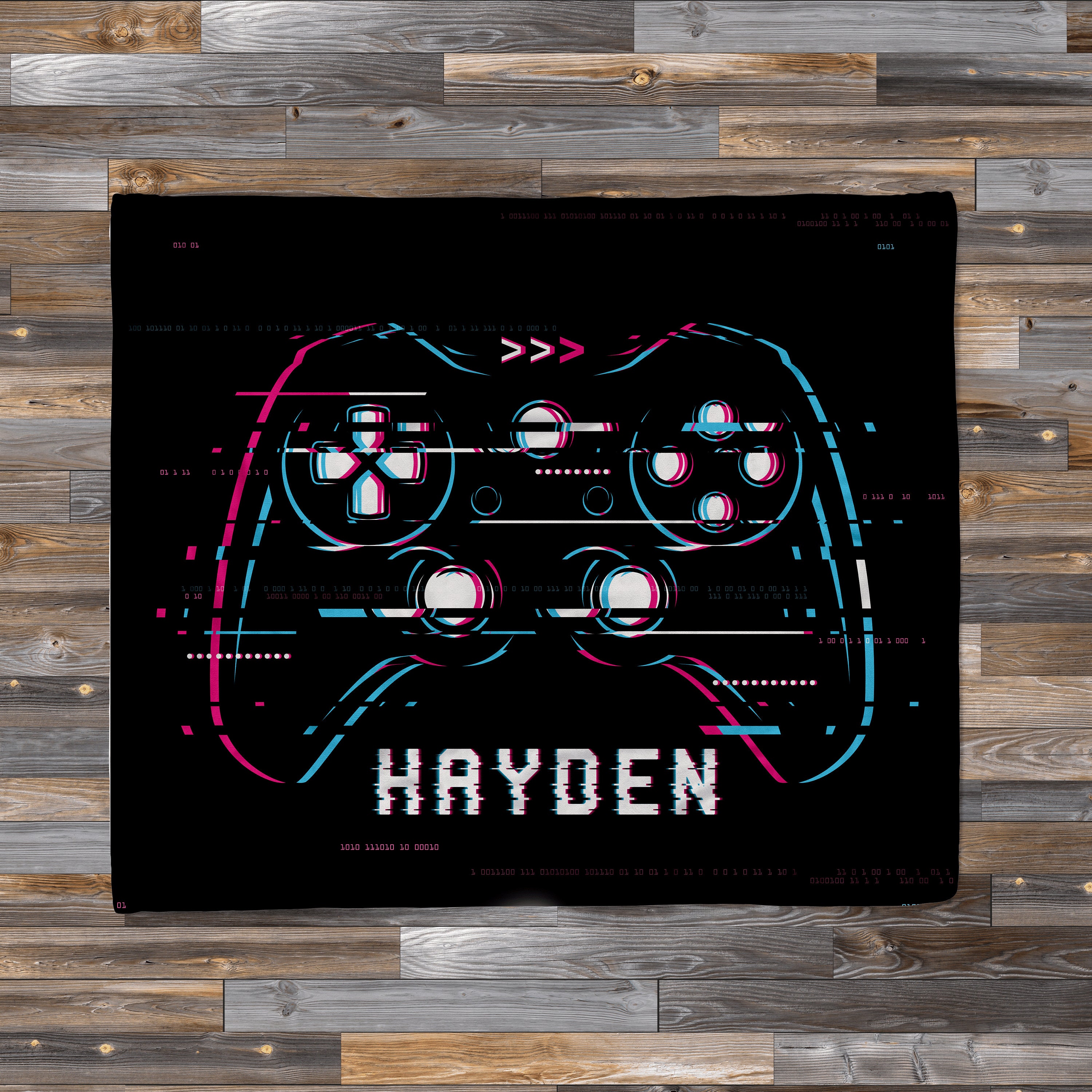 Personalized Gaming + Name Blanket, Custom Blanket Perfect for Kid's ...