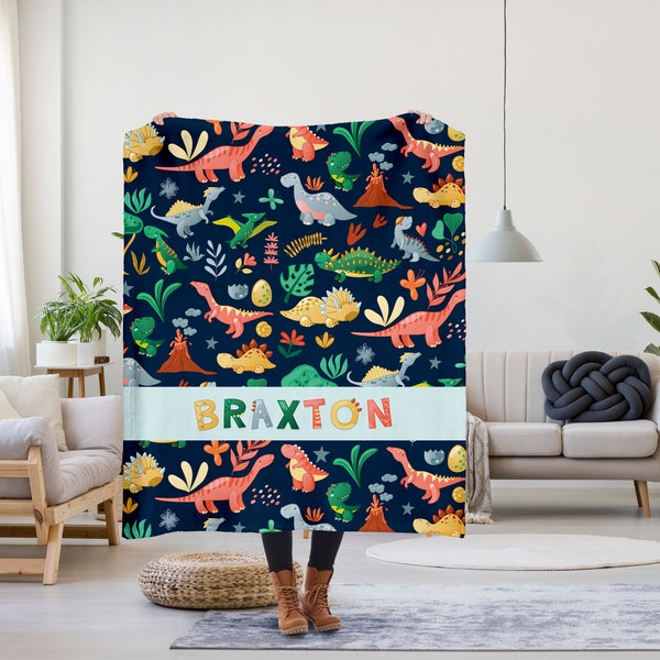 Dinosaur Blanket - Etsy