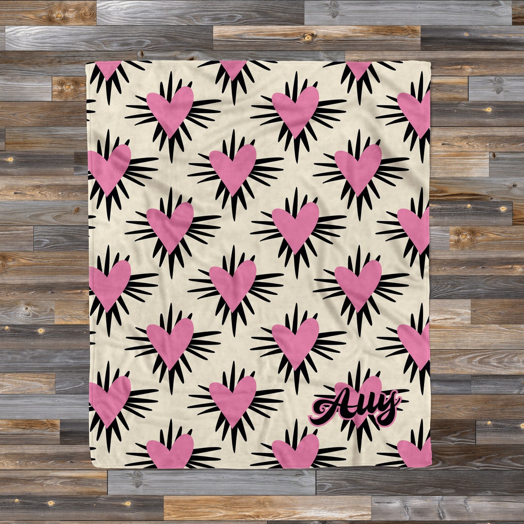 Personalized Large Heart Burst Pattern - Custom Sublimated Heart Burst ...