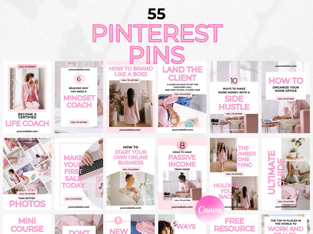 Pinterest Pin Templates, Pinterest Templates, Pinterest Templates Canva ...