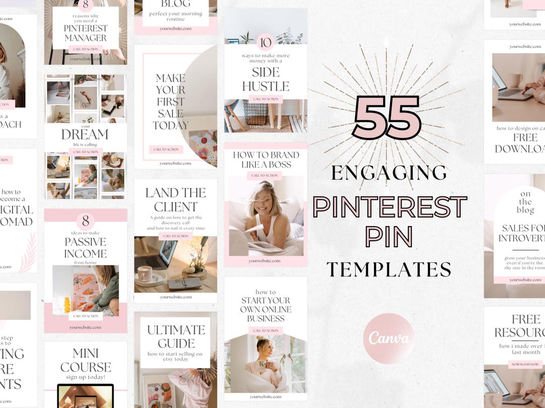 Pinterest Pin Template, Pinterest Template, Pin Template Canva ...