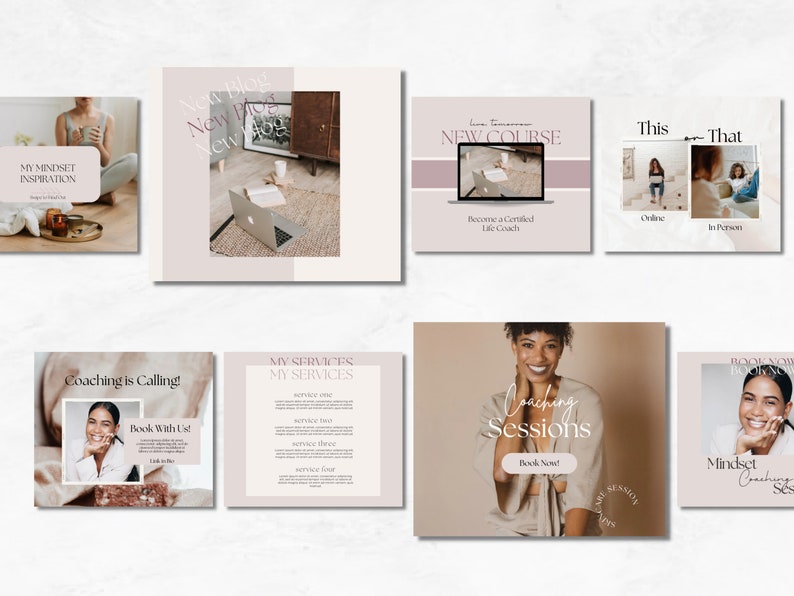 Facebook Template for Coaches, Coach Facebook Template, Social Media ...