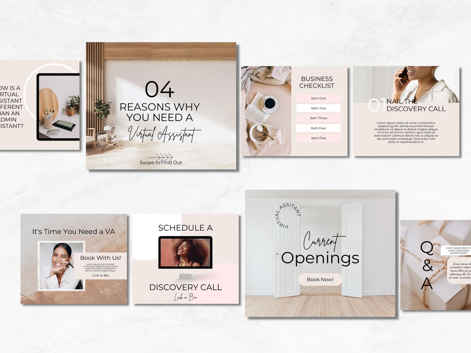 Virtual Assistant Facebook Templates VA Facebook Templates - Etsy
