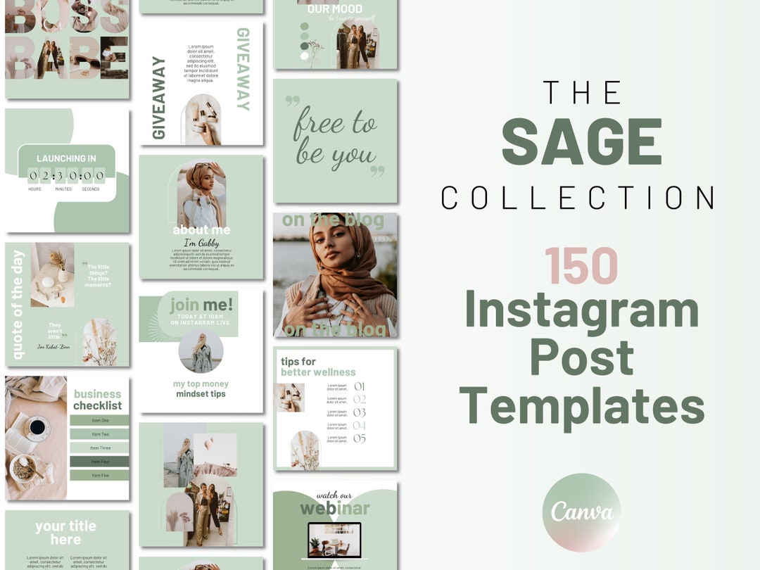 Instagram Post Canva Template for Coaches, Bloggers, Entrepreneurs ...