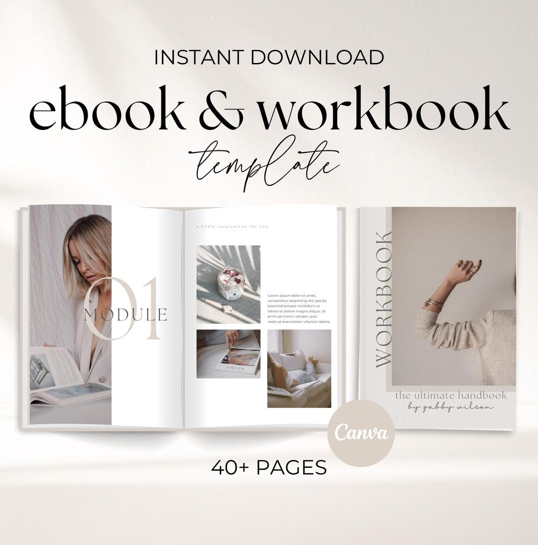 Editable Ebook & Workbook Template for Canva | Coaching Workbook ...