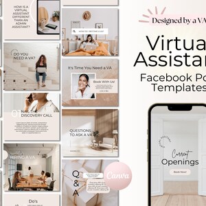 Virtual Assistant Facebook Templates VA Facebook Templates - Etsy