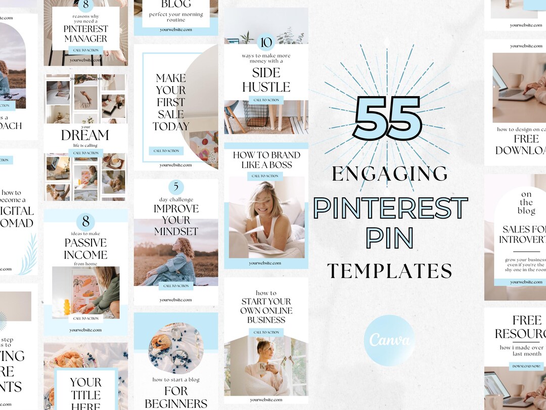 Pinterest Pin Templates, Pinterest Template, Pin Templates Canva ...
