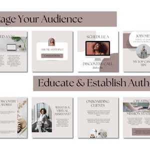 Virtual Assistant Instagram Post Templates, VA Instagram Posts, VA ...