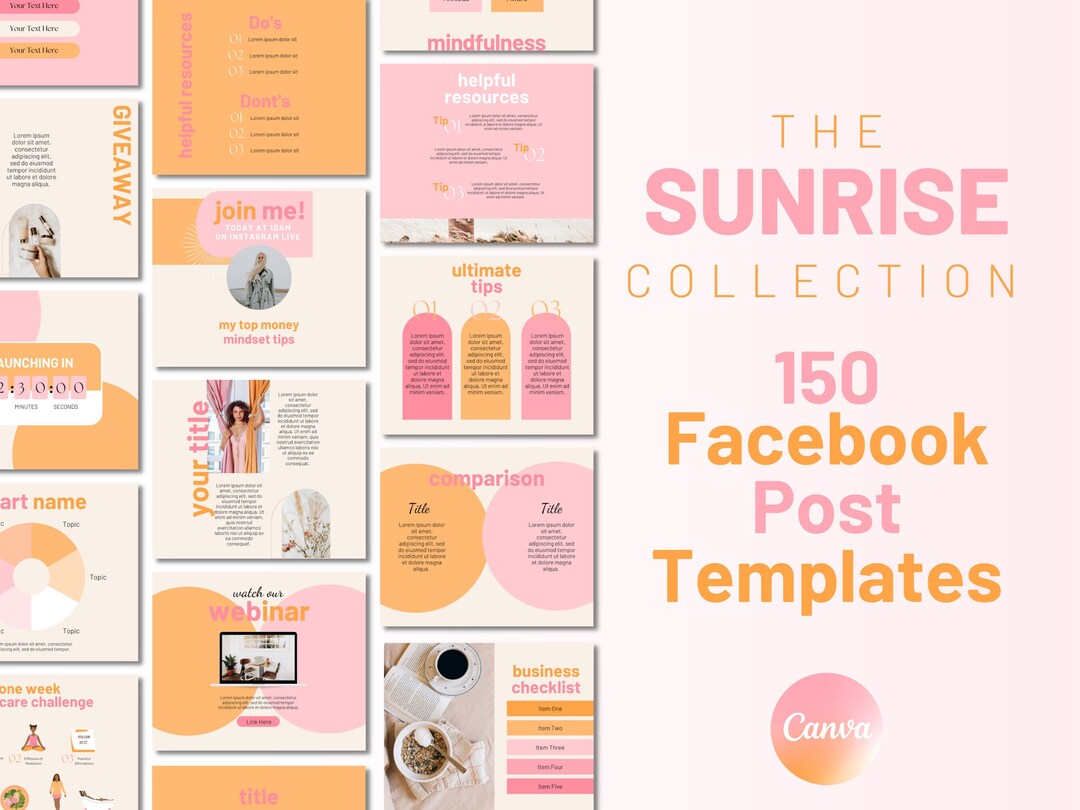 Facebook Post Canva Template, Budget Template Facebook, Facebook ...