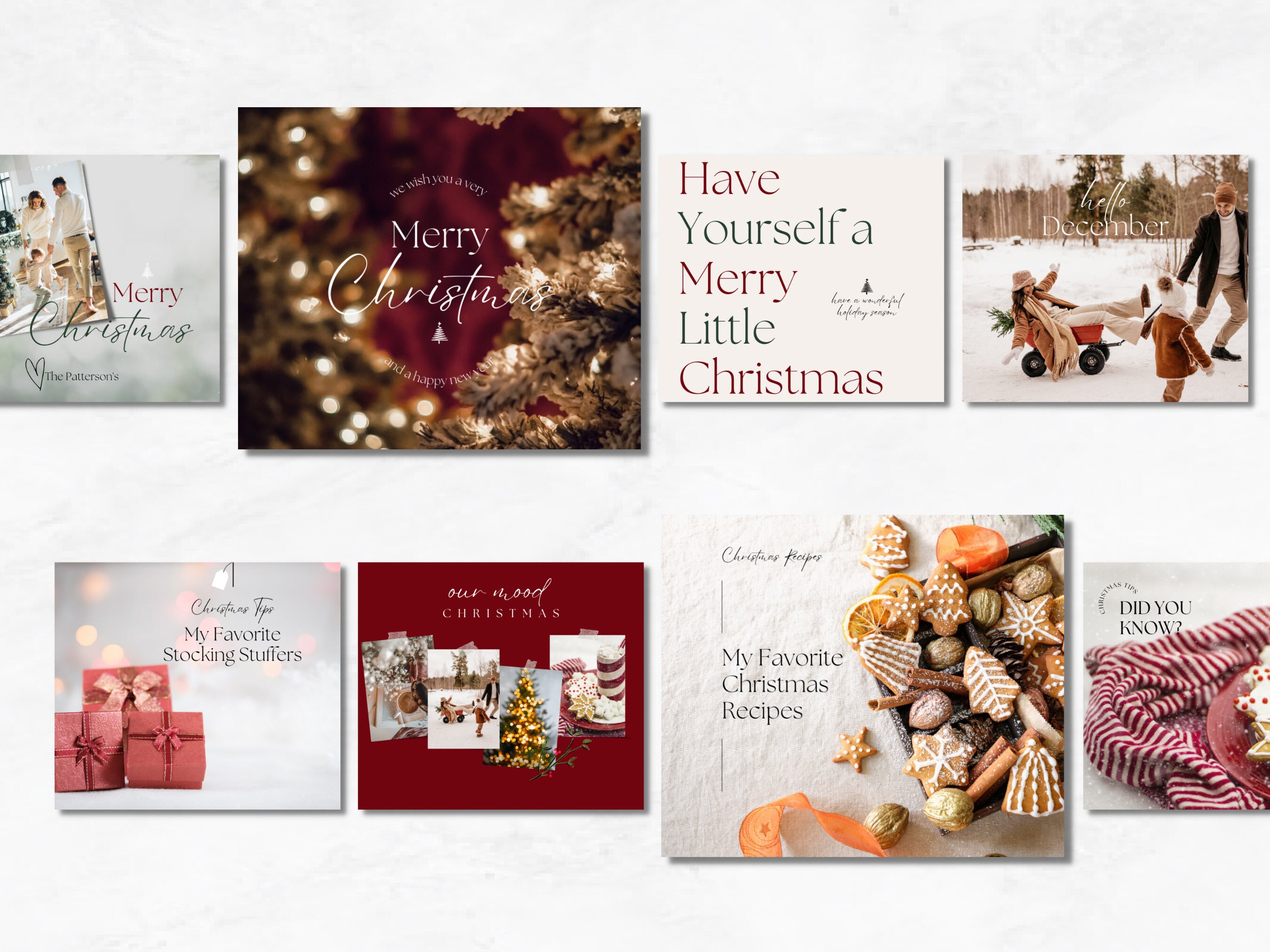Christmas Facebook Post Templates, Christmas Facebook Templates Canva ...