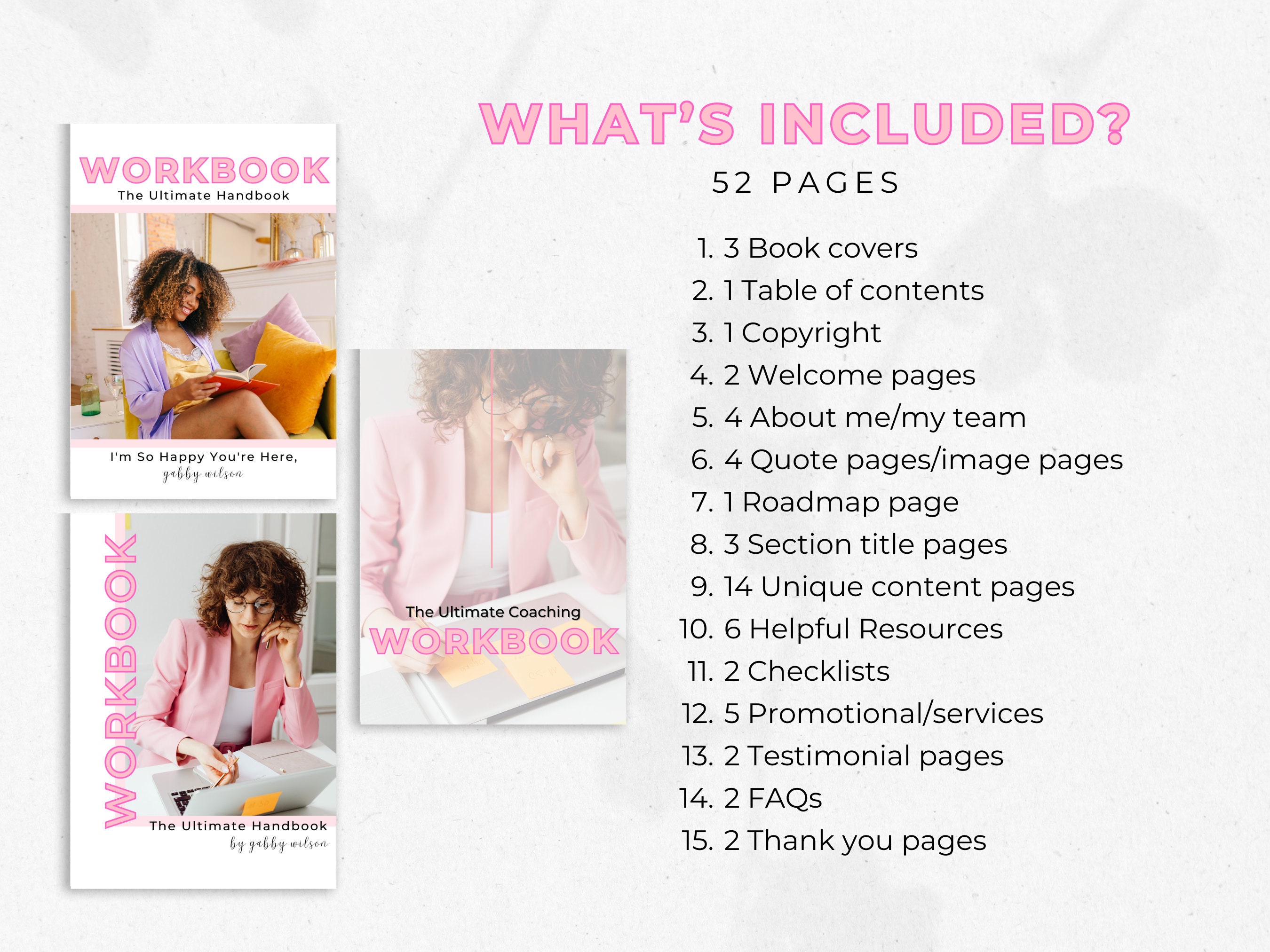 Ebook Template Canva, Coaching Workbook Template, Lead Magnet Template ...