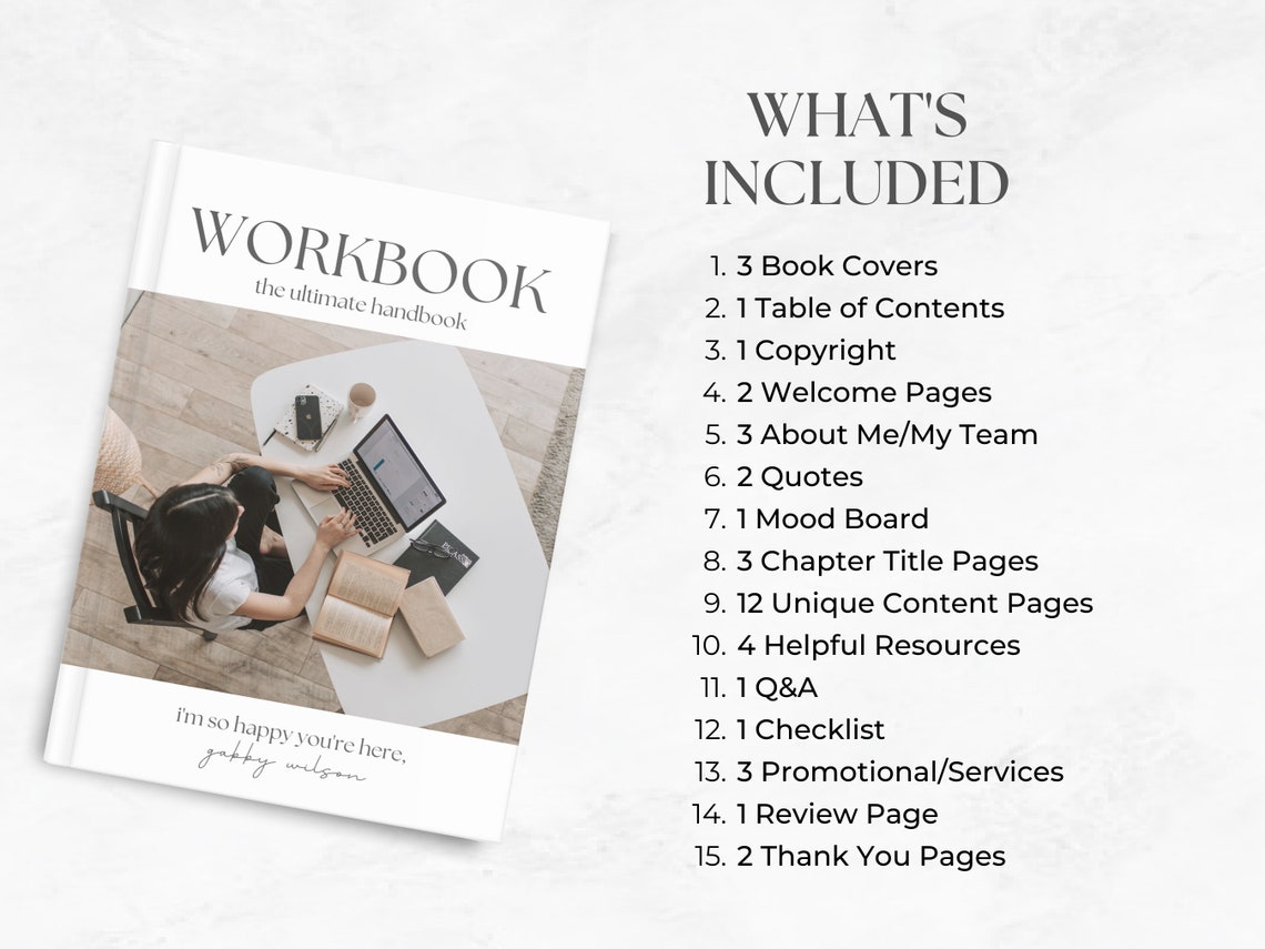Ebook Template Course Creator Workbook Template Canva Lead - Etsy