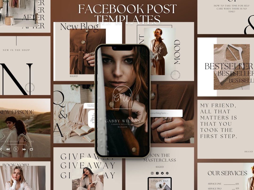 Facebook Post Templates for Entrepreneurs, Small Business Facebook ...