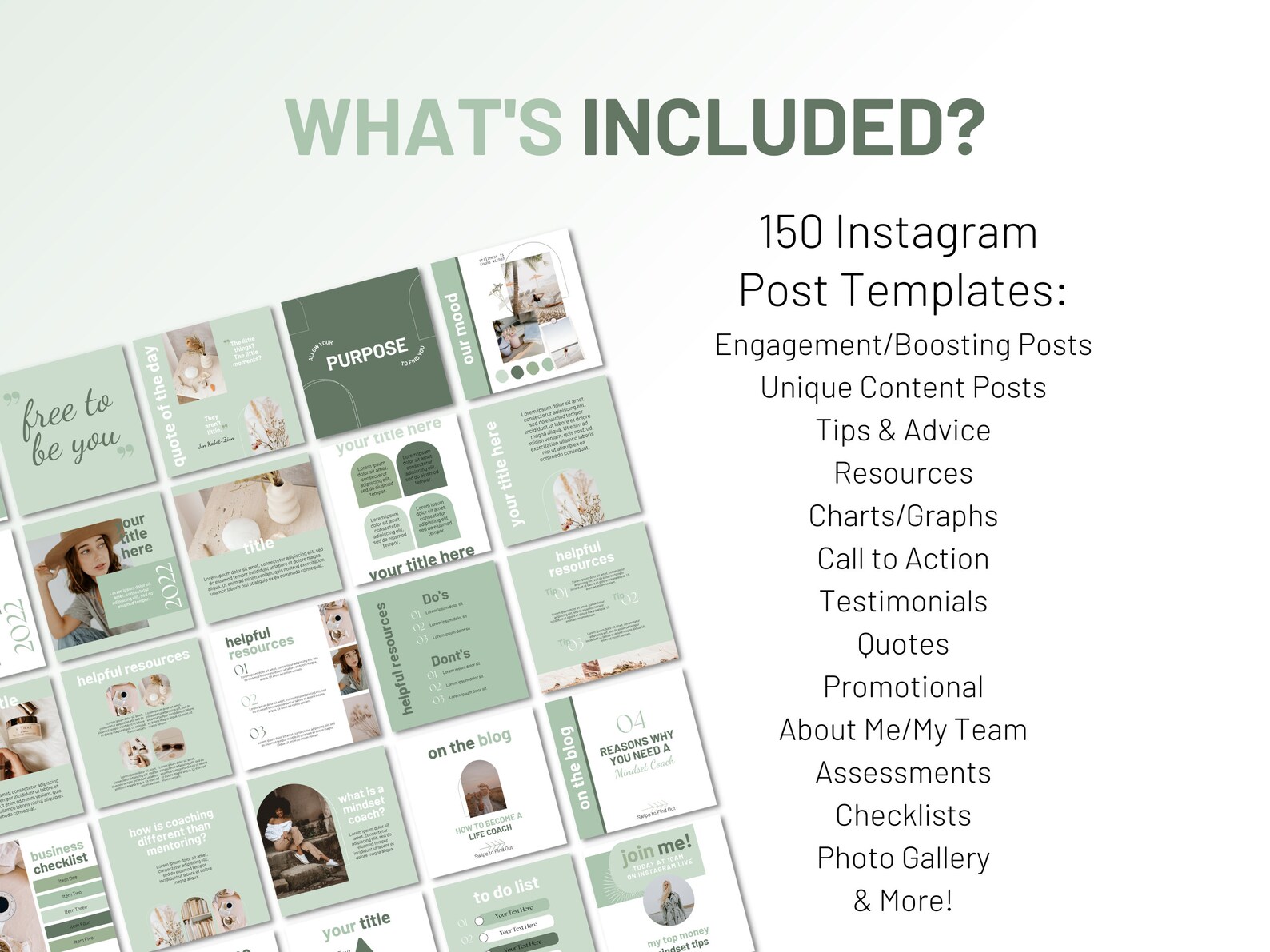 Instagram Post Canva Template for Coaches Bloggers - Etsy