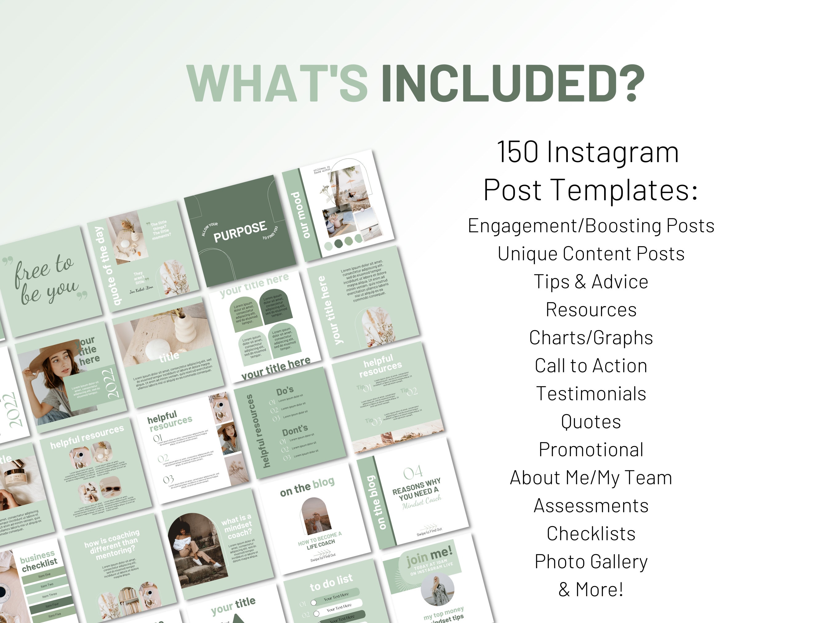 Instagram Post Canva Template for Coaches, Bloggers, Entrepreneurs ...