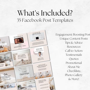 Virtual Assistant Facebook Templates, VA Facebook Templates, VA ...