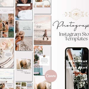Photography Instagram Template, Photographer Instagram Story, Branding ...