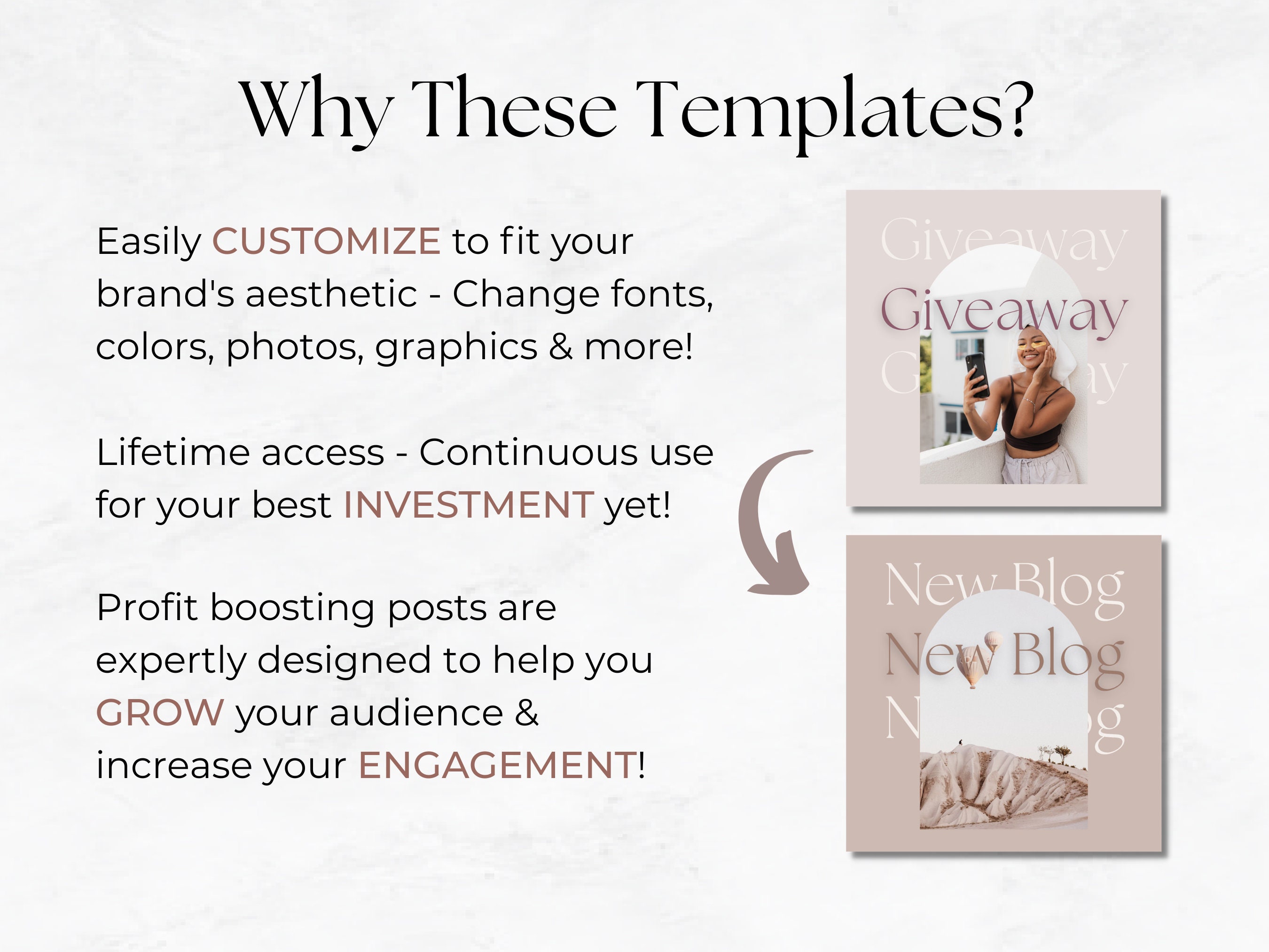 Instagram Templates for Coaches, Coach Instagram Template, Social Media ...
