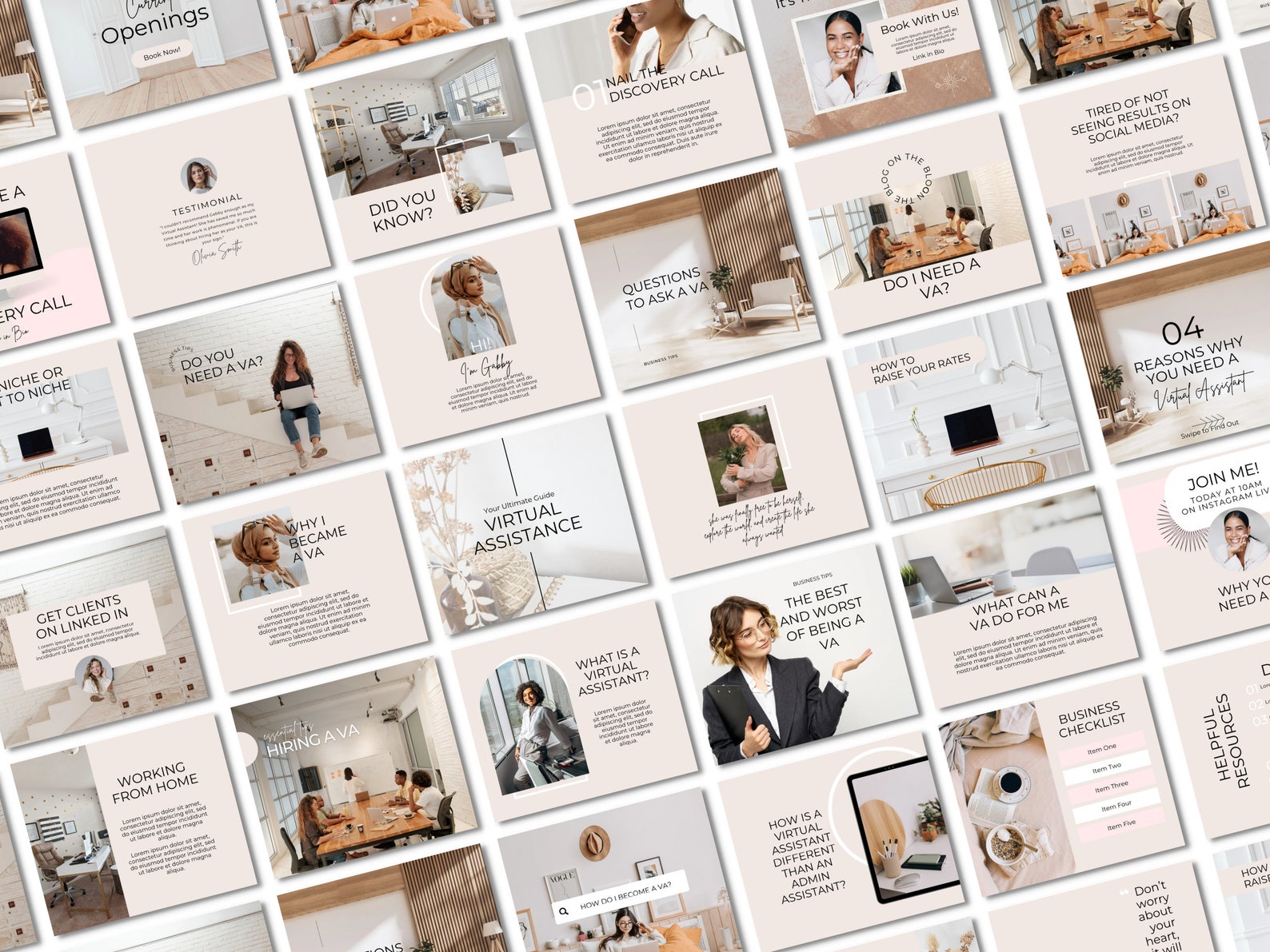 Virtual Assistant Facebook Templates VA Facebook Templates - Etsy