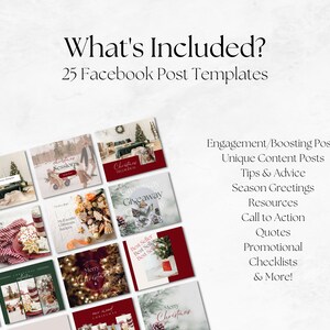 Christmas Facebook Post Templates, Christmas Facebook Templates Canva ...