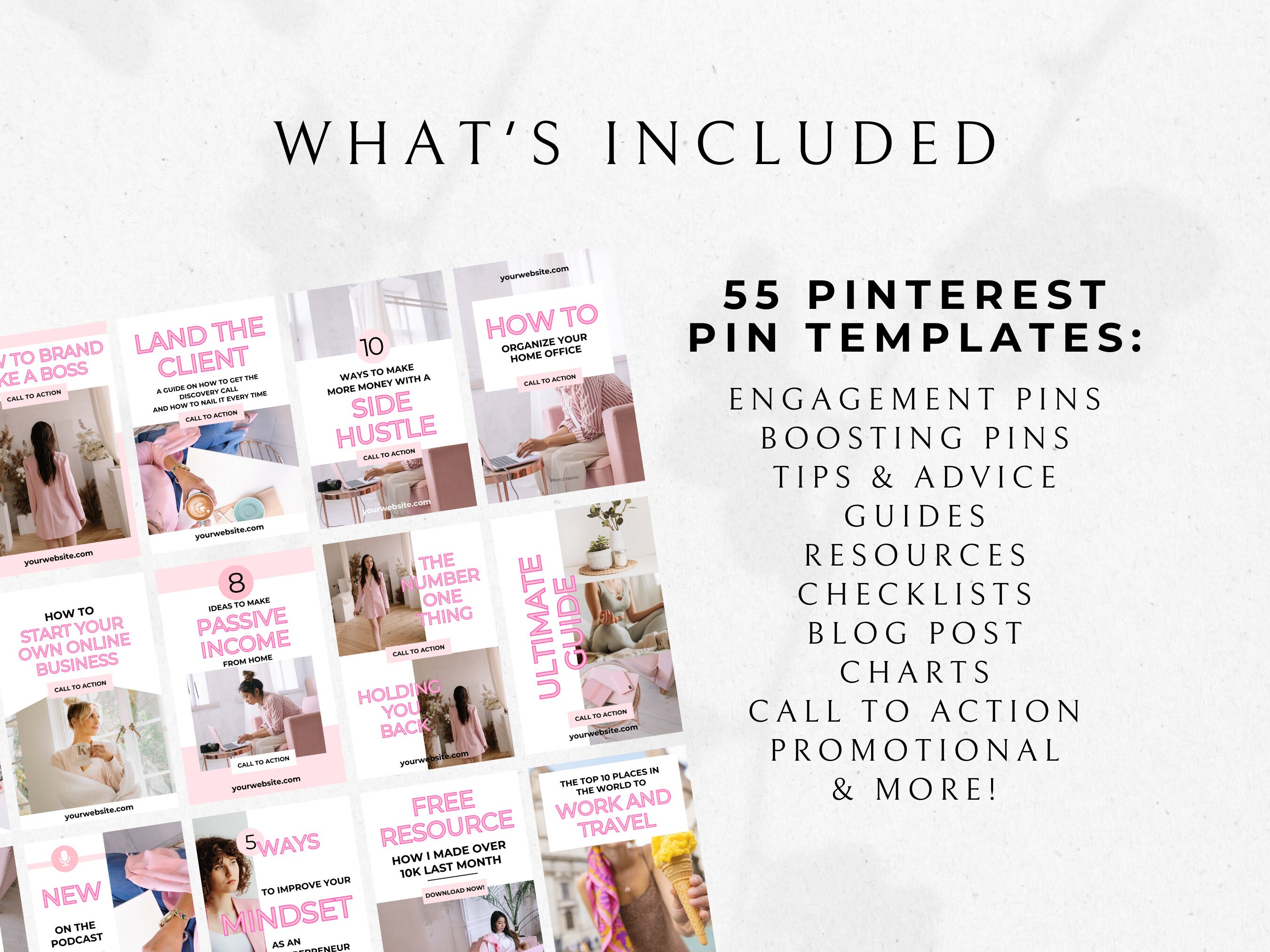 Pinterest Pin Templates, Pinterest Templates, Pinterest Templates Canva ...
