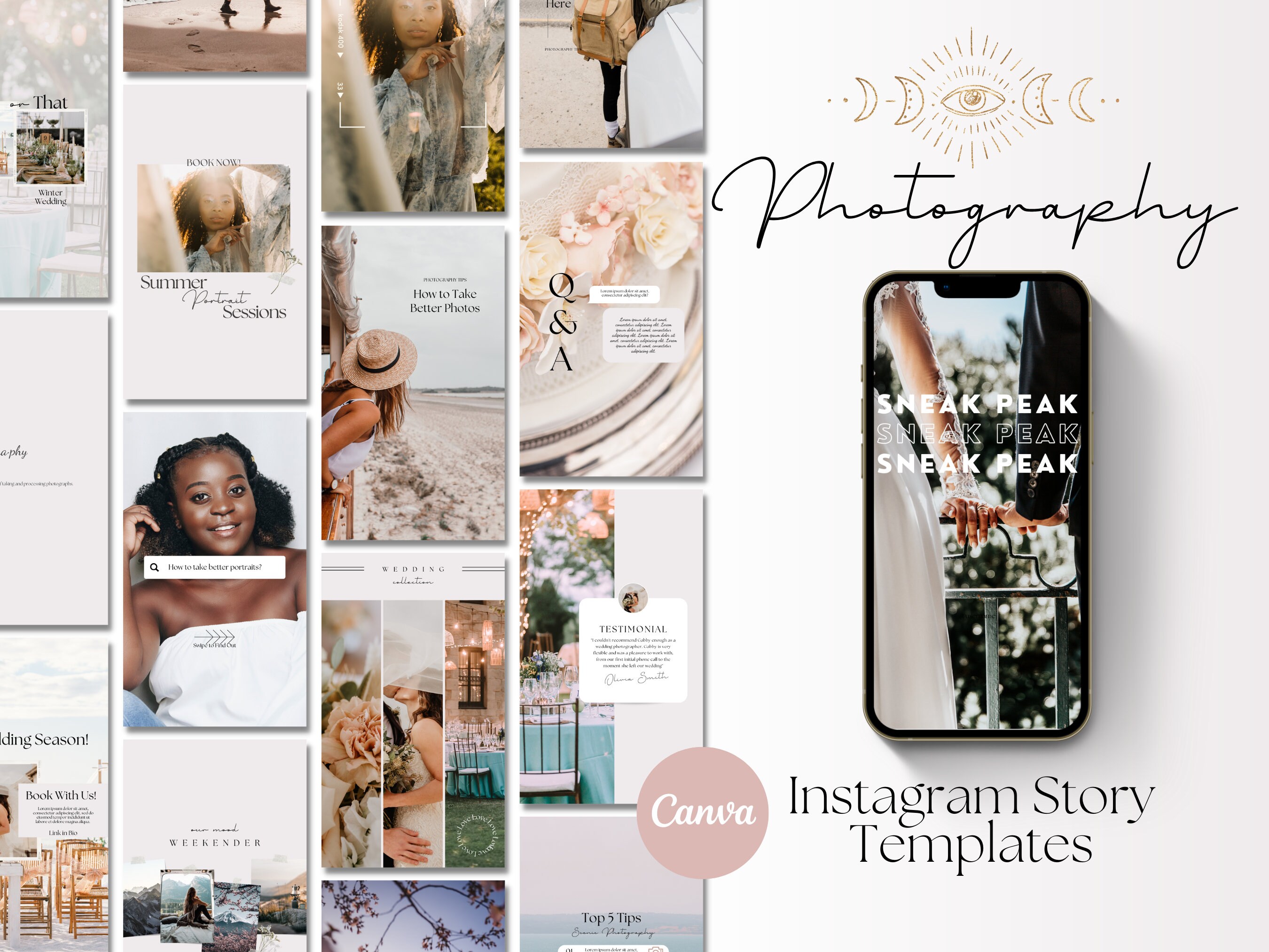 Photography Instagram Template Photography Social Media - Etsy