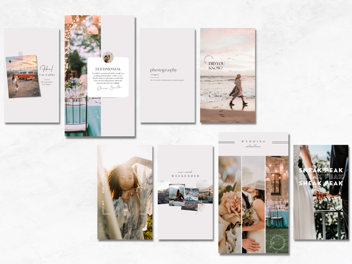 Photography Instagram Template Photography Social Media - Etsy