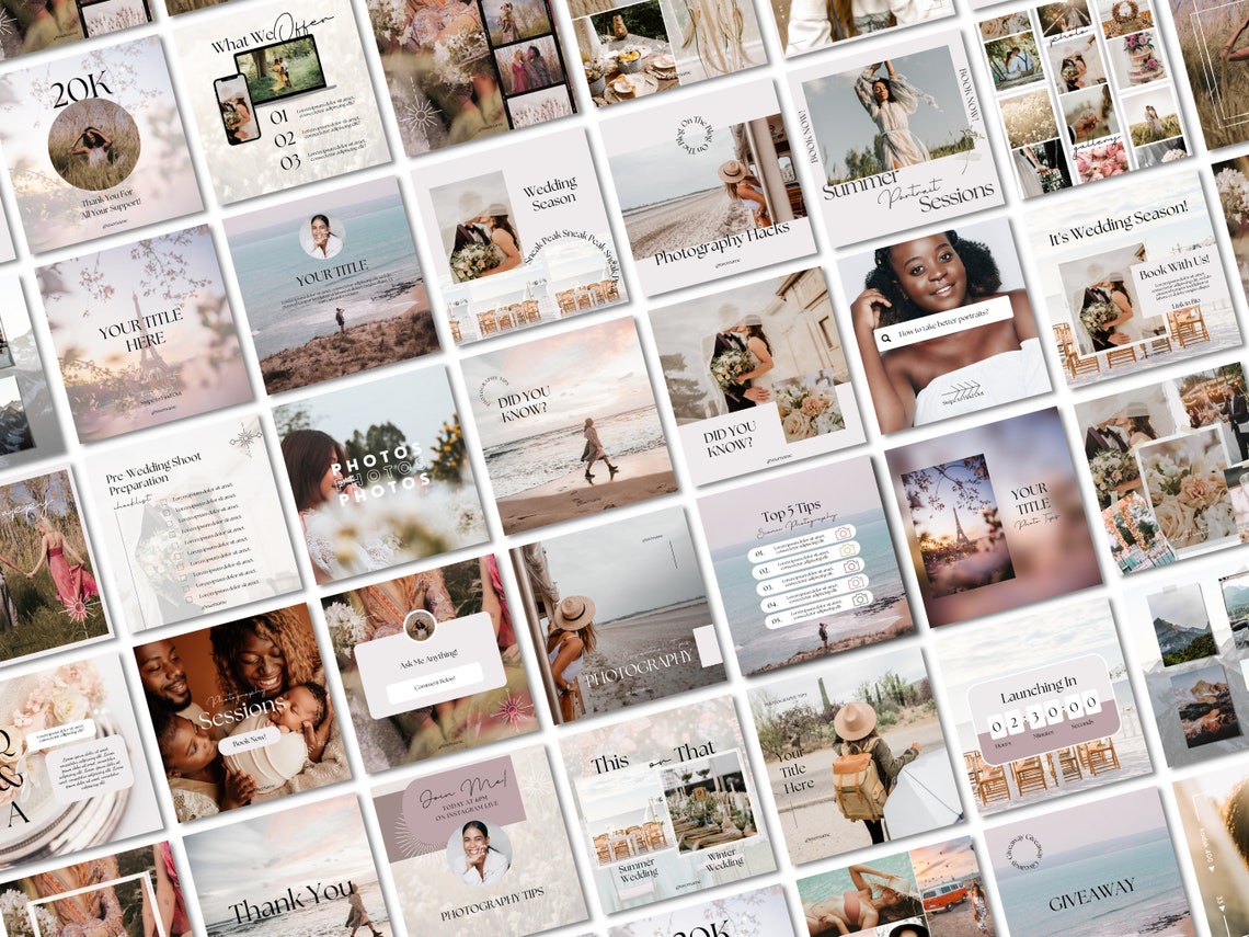 Photography Social Media Template Branding Kit Photography - Etsy