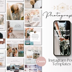 Photography Instagram Template, Photography Social Media Templates ...