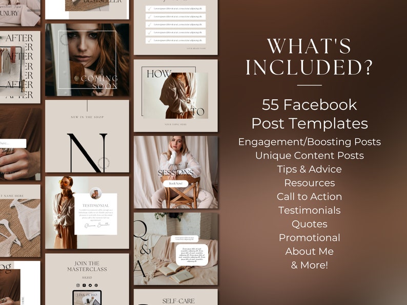 Facebook Post Templates for Entrepreneurs, Small Business Facebook ...