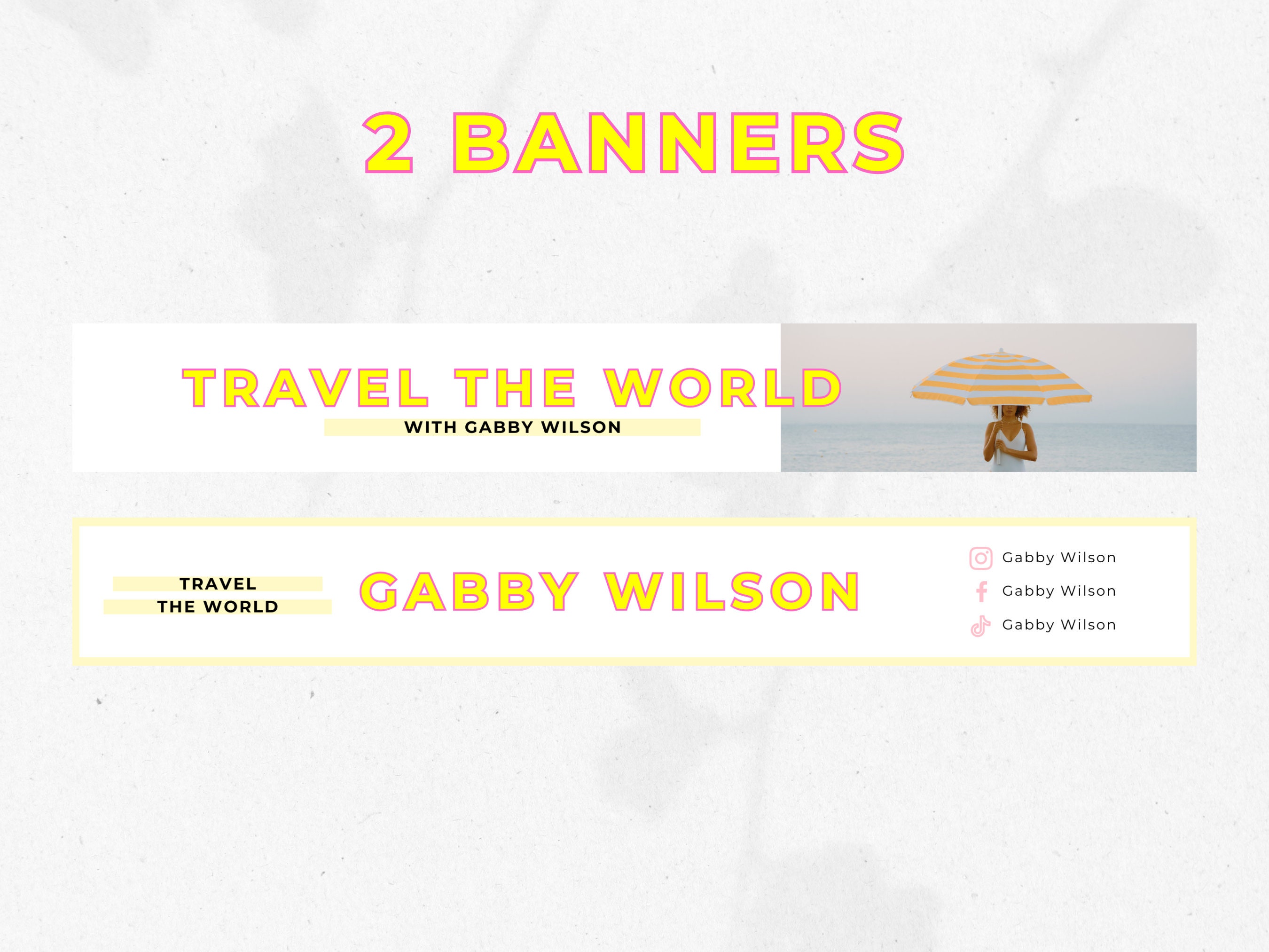 Youtube Banner, Yellow Youtube Branding Kit, Youtube Thumbnail, Youtube ...
