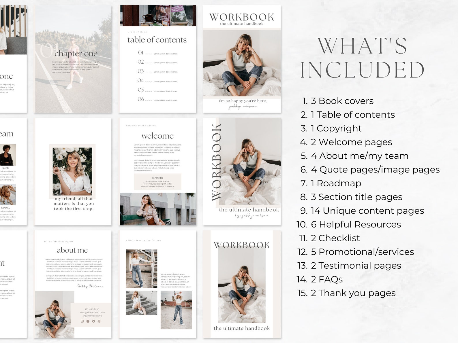 Ebook Template Canva, Coaching Workbook Template, Lead Magnet Template ...
