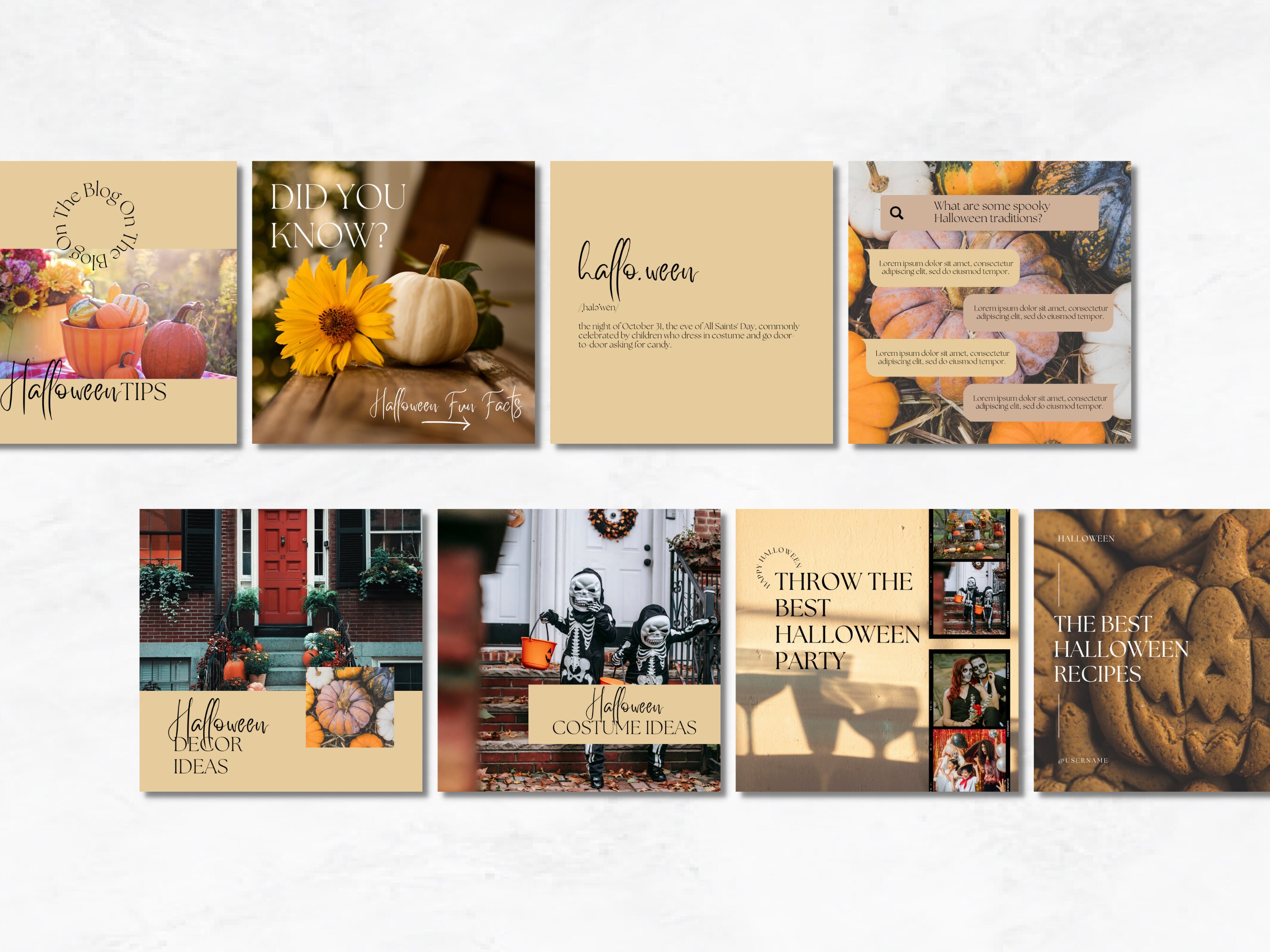 Halloween Instagram Template, Halloween Templates, Halloween Canva ...