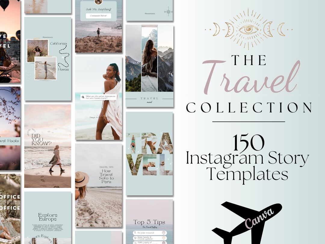 Travel Instagram Story Travel Digital Download Travel Agent - Etsy