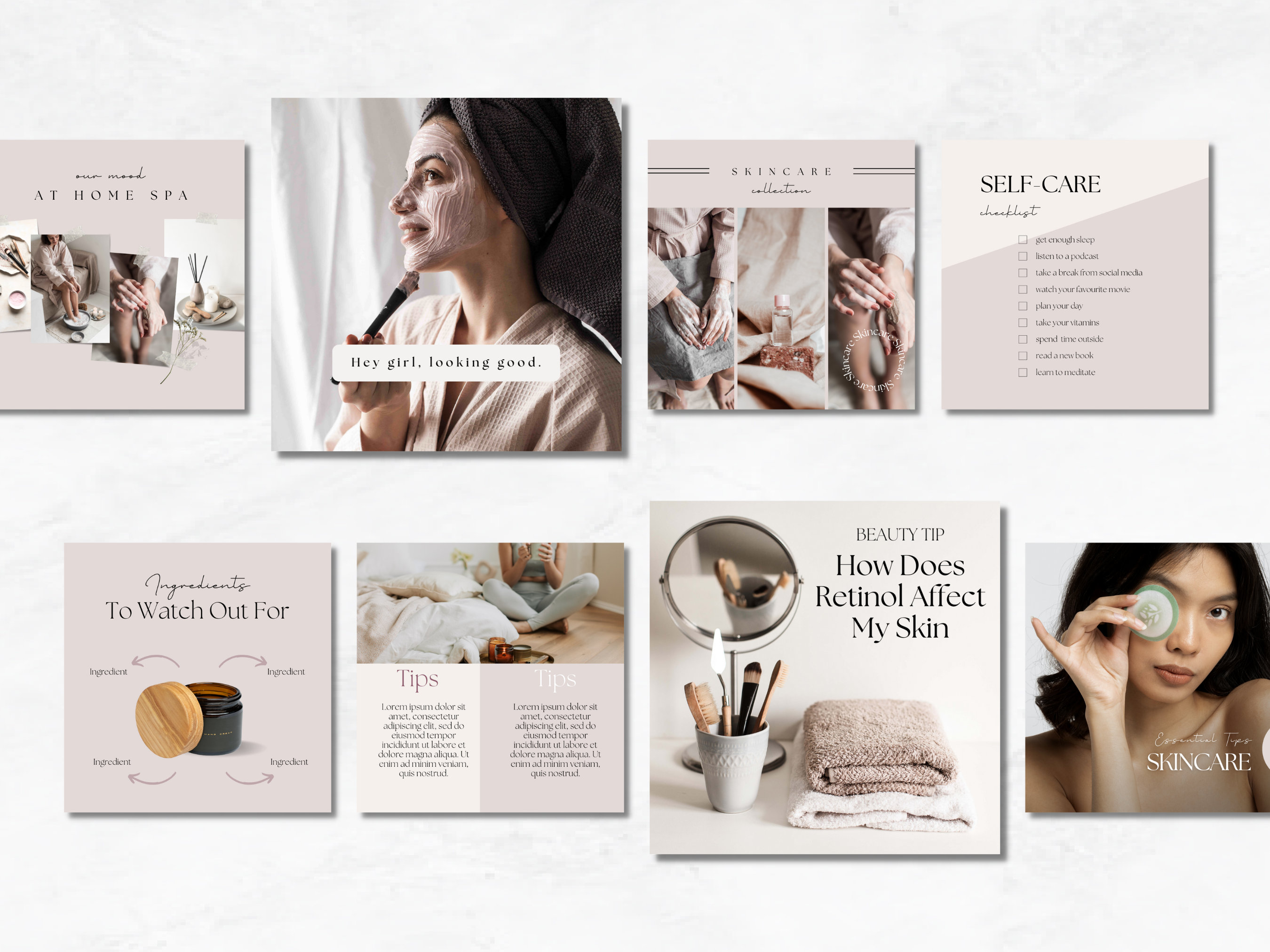 Esthetician Template, Skincare Templates, Esthetician Instagram ...