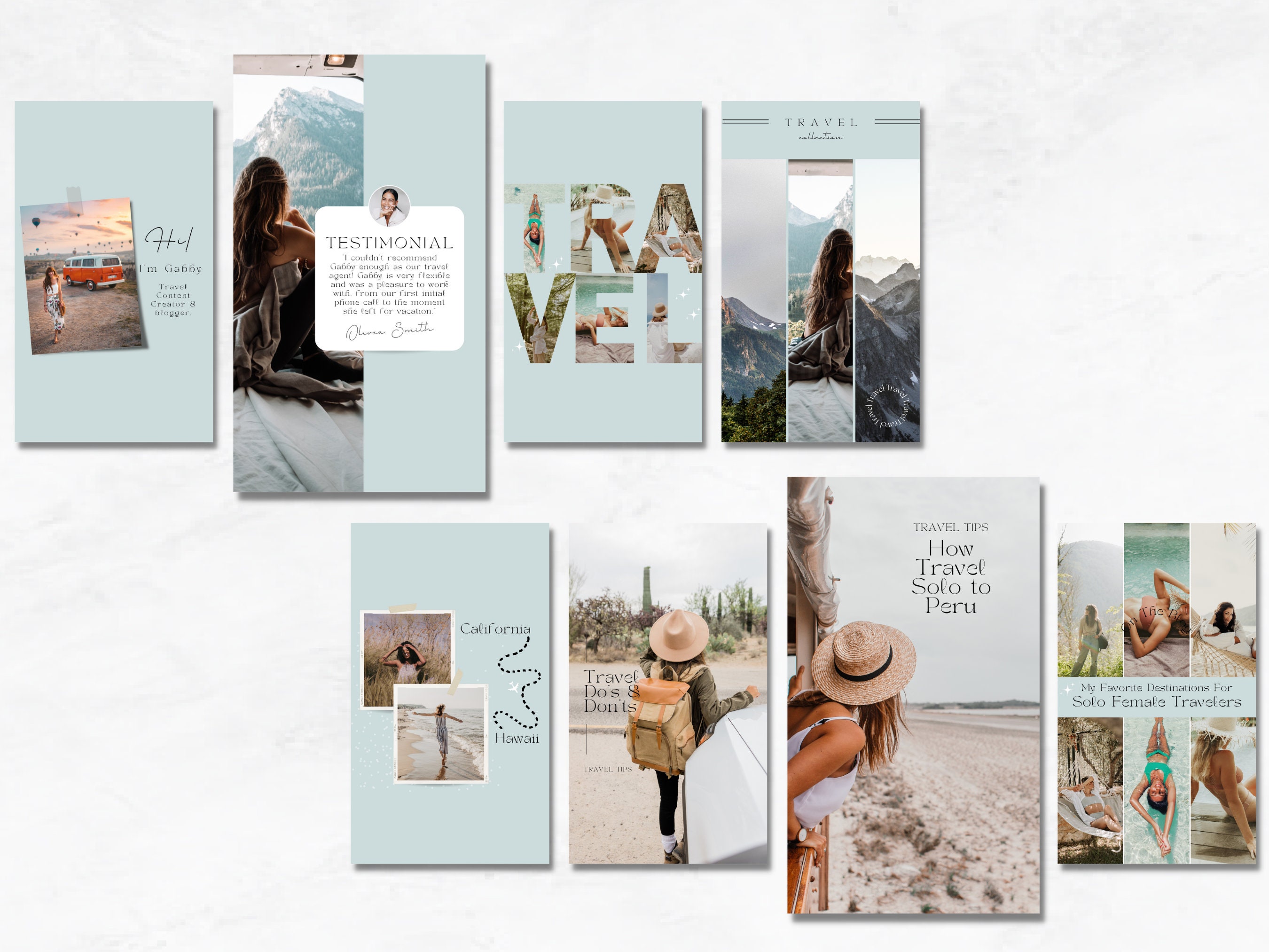 Travel Instagram Templates, Travel Agent Template, Travel Digital ...