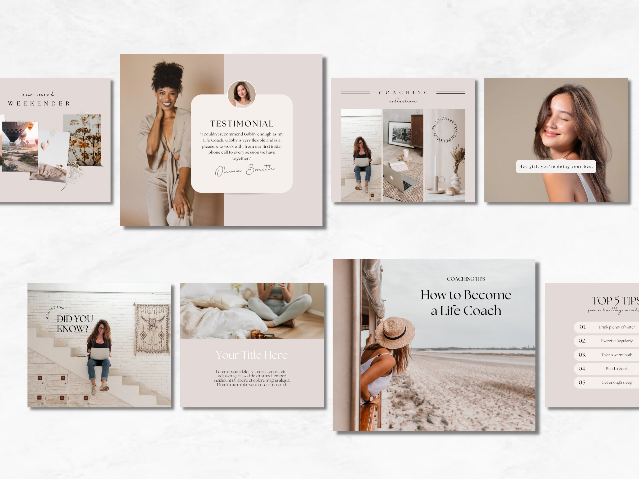 Facebook Template for Coaches, Coach Facebook Template, Social Media ...