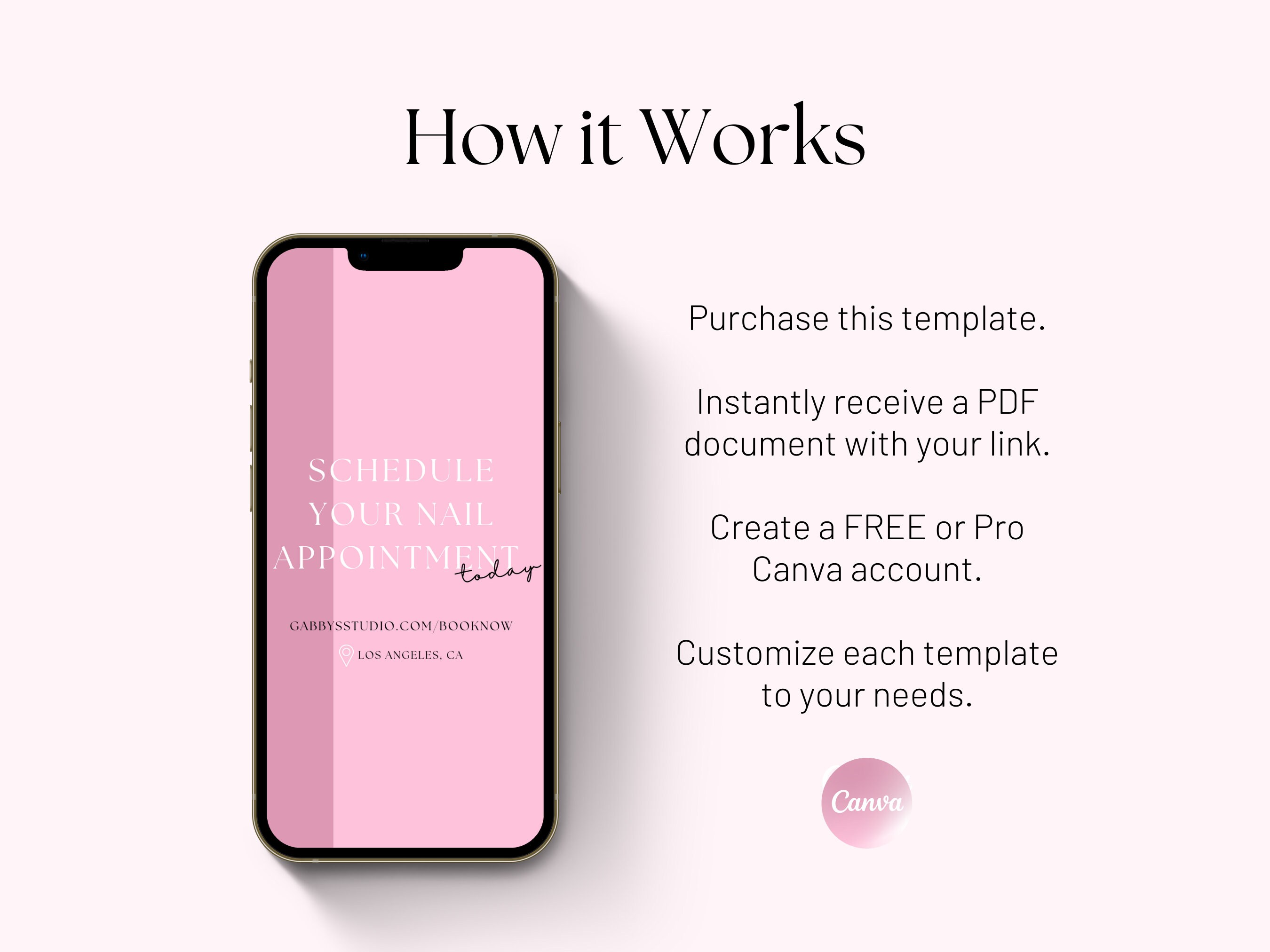 Nail Technician Facebook Post Templates, Nail Tech Branding Kit, Nail ...