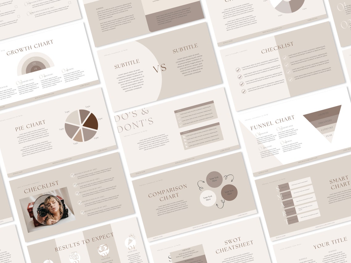 Online Course Slide Deck Template, Webinar Template, Course Creator ...