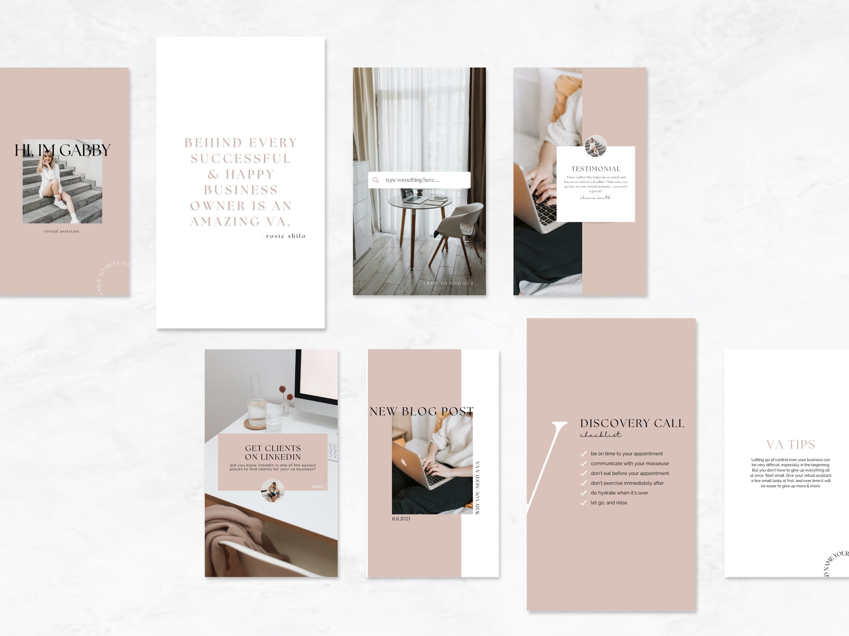Virtual Assistant Instagram Story Templates, VA Instagram Story, VA ...