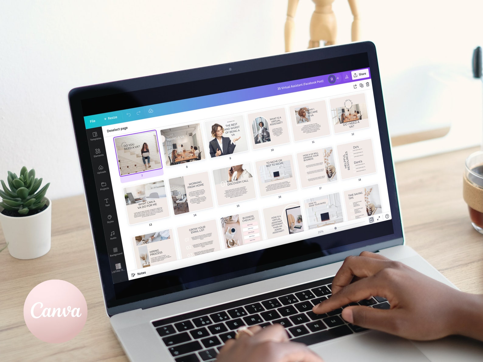 Virtual Assistant Facebook Templates VA Facebook Templates - Etsy