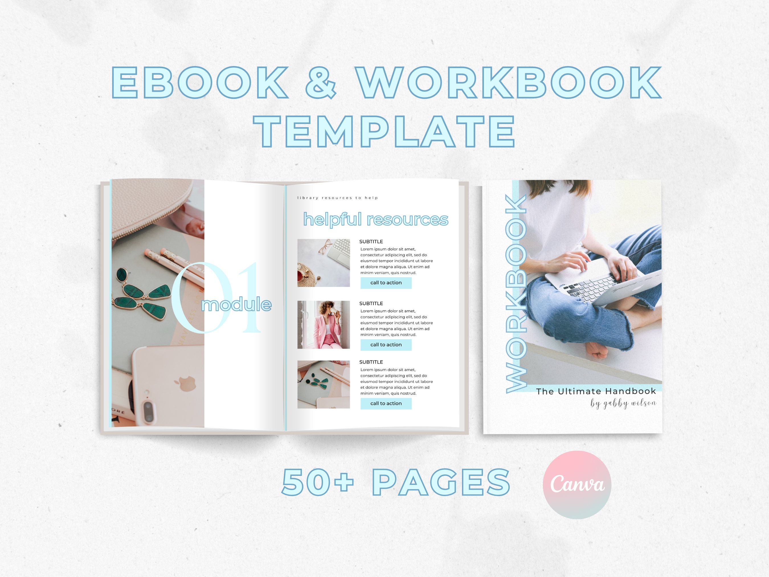 Ebook Template Canva, Coaching Workbook Template, Lead Magnet Template ...
