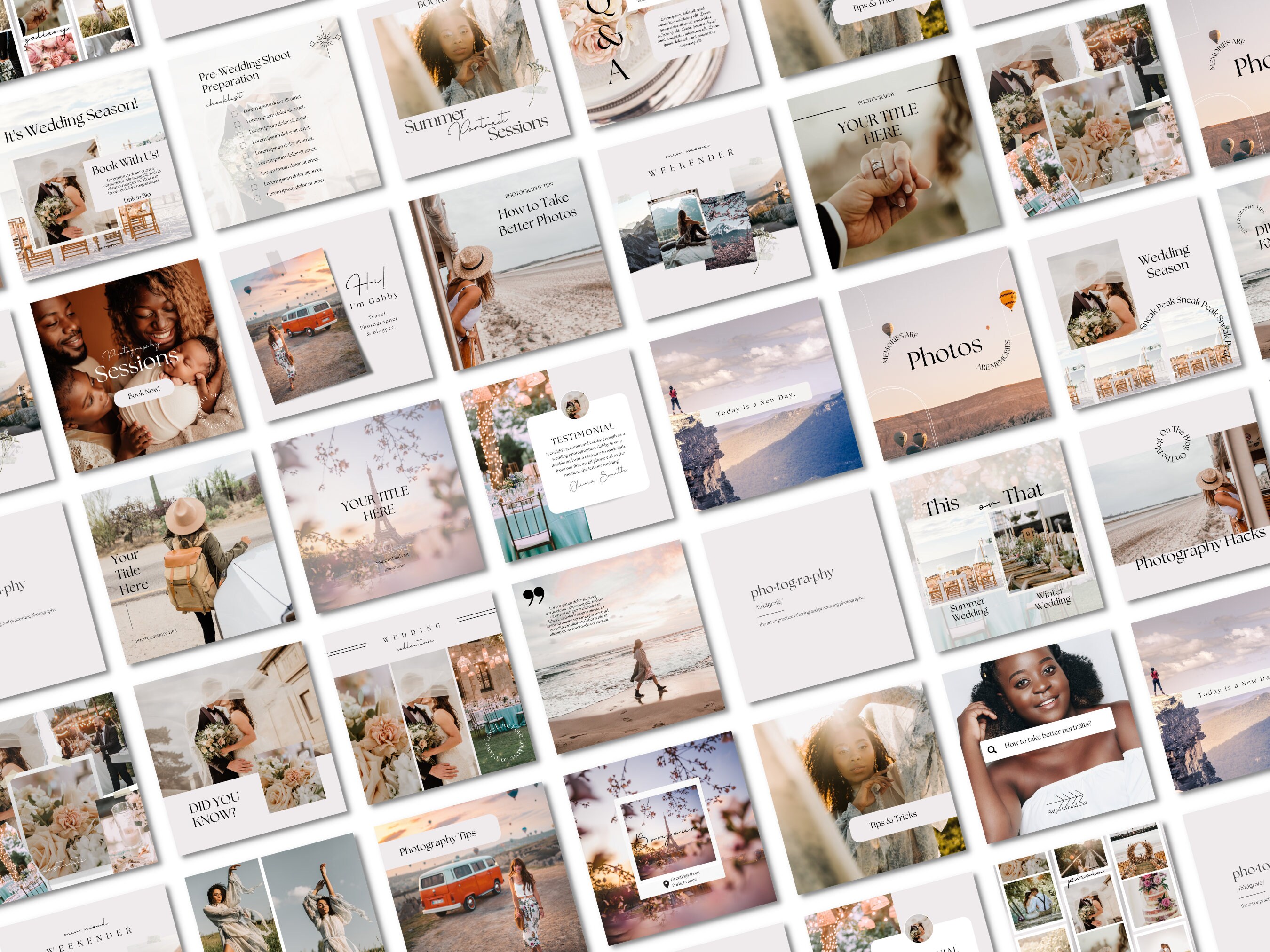 Photography Social Media Template Photographer Social Media - Etsy