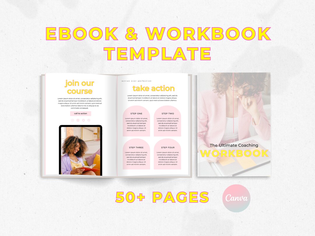 Ebook Template Canva, Coaching Workbook Template, Lead Magnet Template ...