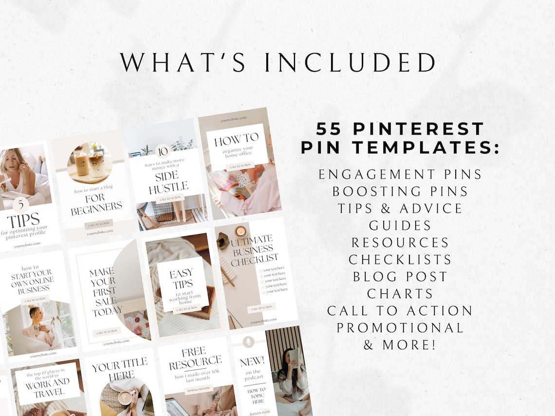 Pinterest Pin Template, Pinterest Template, Pin Template Canva ...
