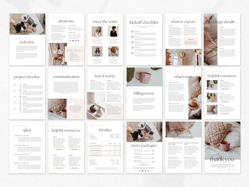 Client Welcome Packet Template Virtual Assistant Welcome Packet New Client Service Guide